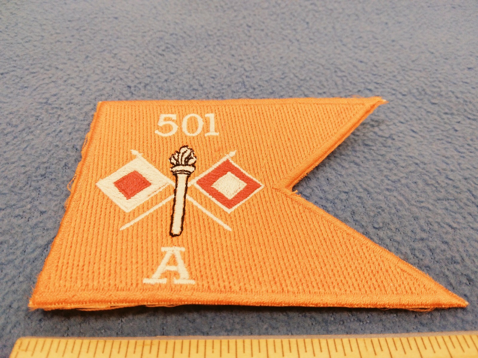 US Army A 501st SIGNAL CORPS Regt 4" Guidon flag patch | eBay