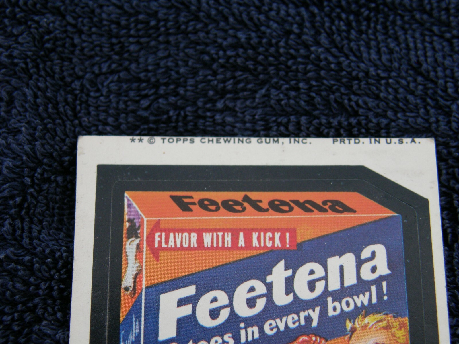 1974 Wacky Packages Original Series FACTORY ERROR Feetena 10 Toes in ...