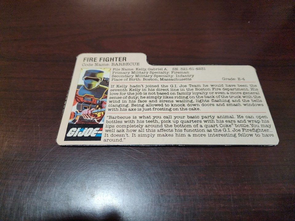 Vintage GI Joe File Cards, You pick, finish Your Collection! | eBay