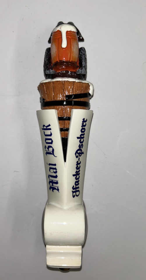 Hacker Pschorr Mai Bock Tap Handle Goat Used German Beer Man Cave | eBay