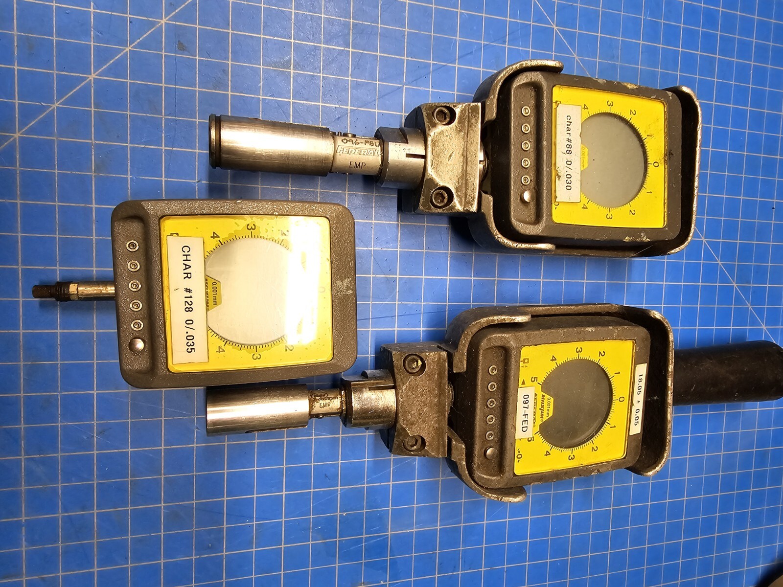 Federal Maxum Plus + Digital Indicator .0001 DEI-11121-E2 - Lot of (3 ...