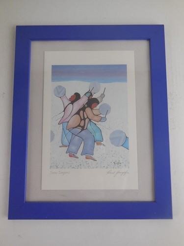 CECIL YOUNGFOX "Snow Singers" 6x9 Print Art Card Canadian Native Artist ...