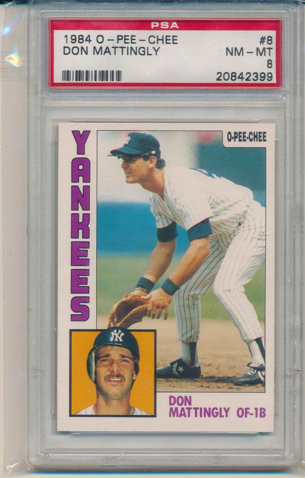 1984 O-Pee-Chee Don Mattingly (Rookie Card) (#08) PSA8 PSA (No Offers ...