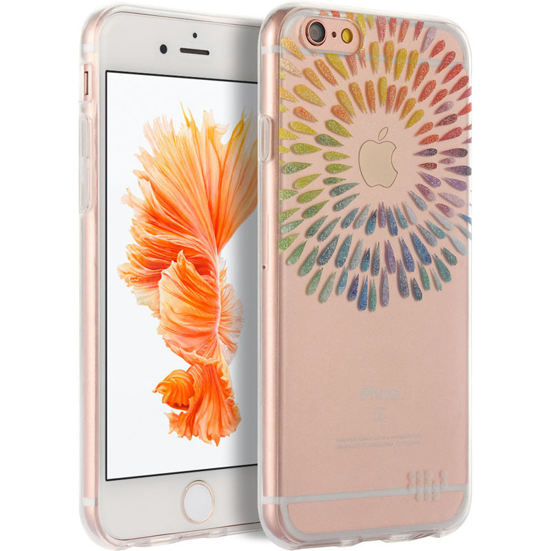 Soft Flexi Slim Body Fit Case Candy TPU Watercolor Cover for iPhone 6 ...