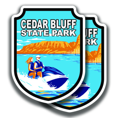 CEDAR BLUFF STATE PARK DECAL 2 Stickers Kansas Bogo For Car Truck ...