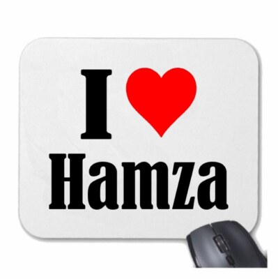 MOUSEPAD Mauspad I Love Hamza Ich Liebe Hamza | eBay