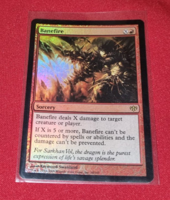 Magic the Gathering Banefire Foil Conflux Used | eBay Australia