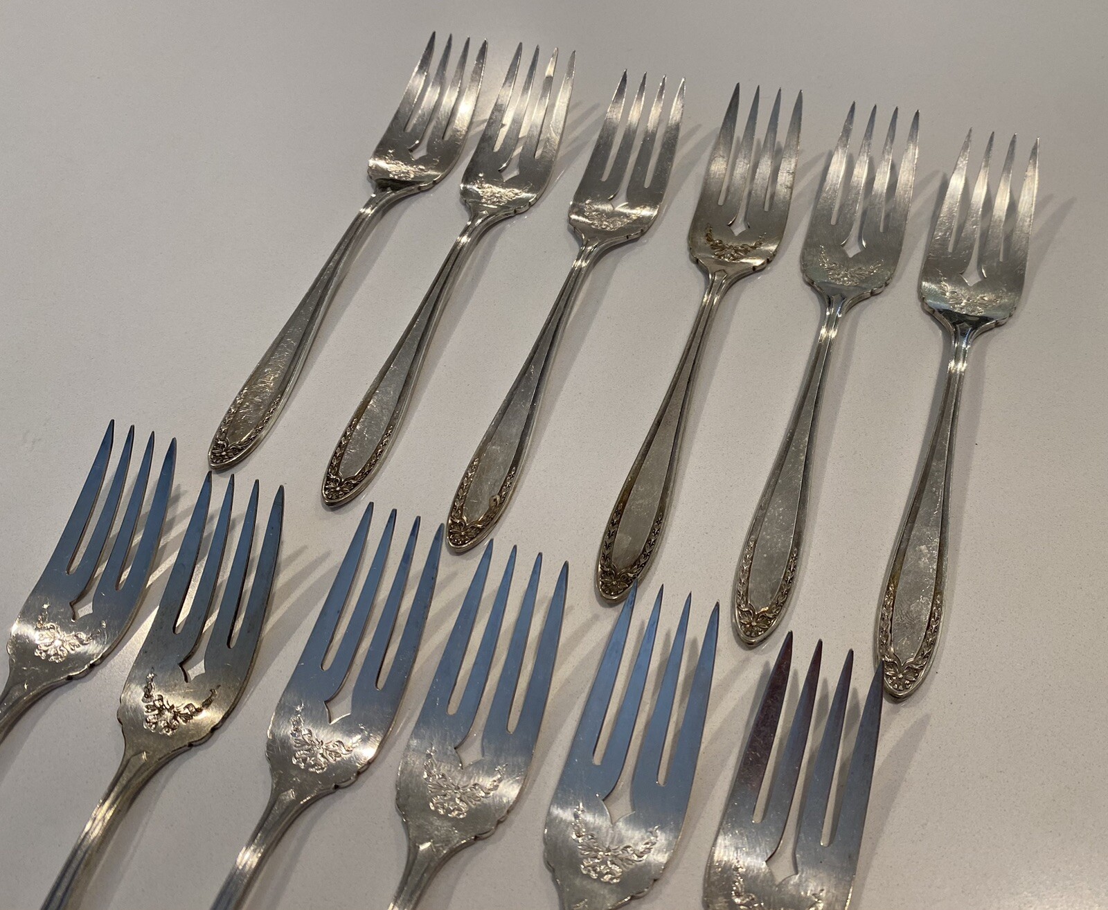 Oneida Forks Community Par Plate Bridal Wreath 1915 Salad Fork Lot of ...