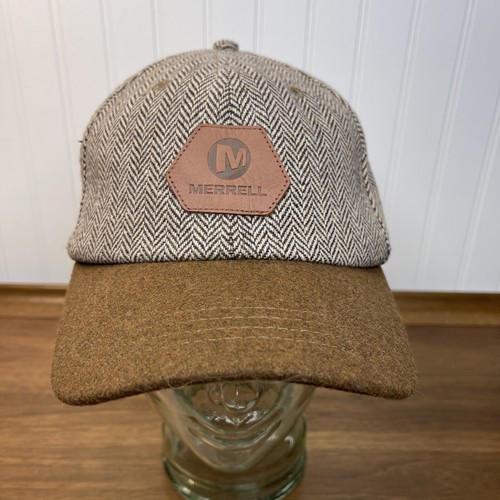 Merrell Herringbone Tweed Hat Cap - Adjustable Back … - Gem