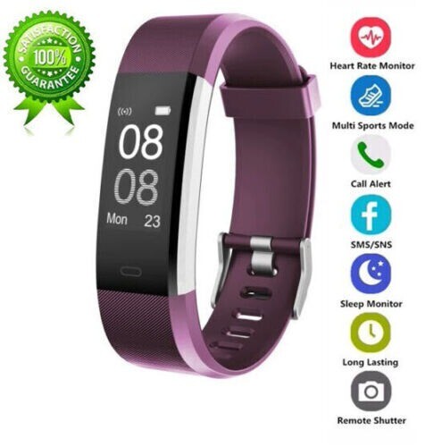 Fitness Activity Tracker Watch as Fitbit Heart Rate Monitor Pedometer ...