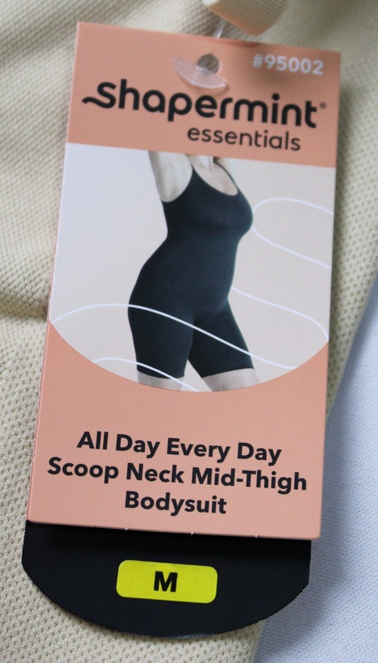 Shapermint Women's All Day Every Day Scoop Neck Mid-Thigh Bodysuit | eBay
