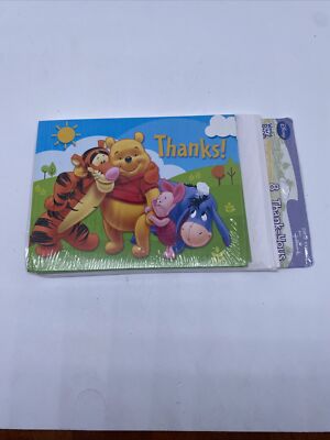 Hallmark Disney Winnie The Pooh “Thanks” Thank You Cards Party Express ...