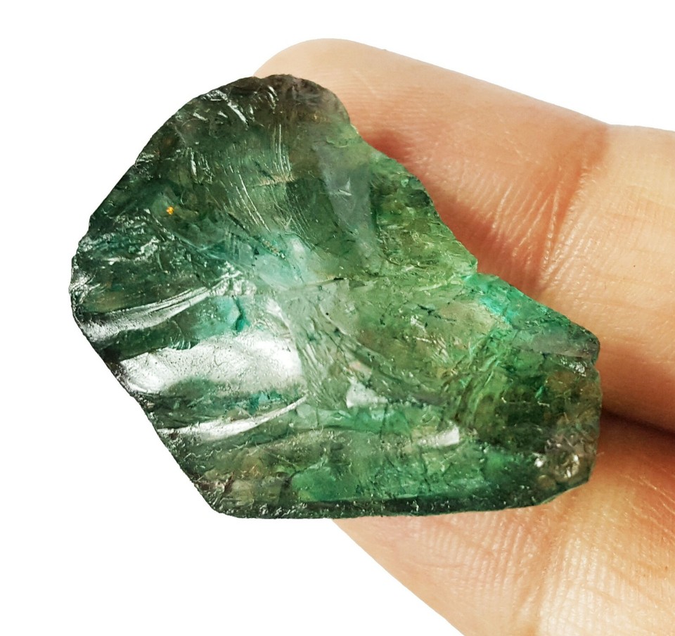 Natural Emerald Rough 52.82 Ct Loose Gemstone Certified Green Emerald ...