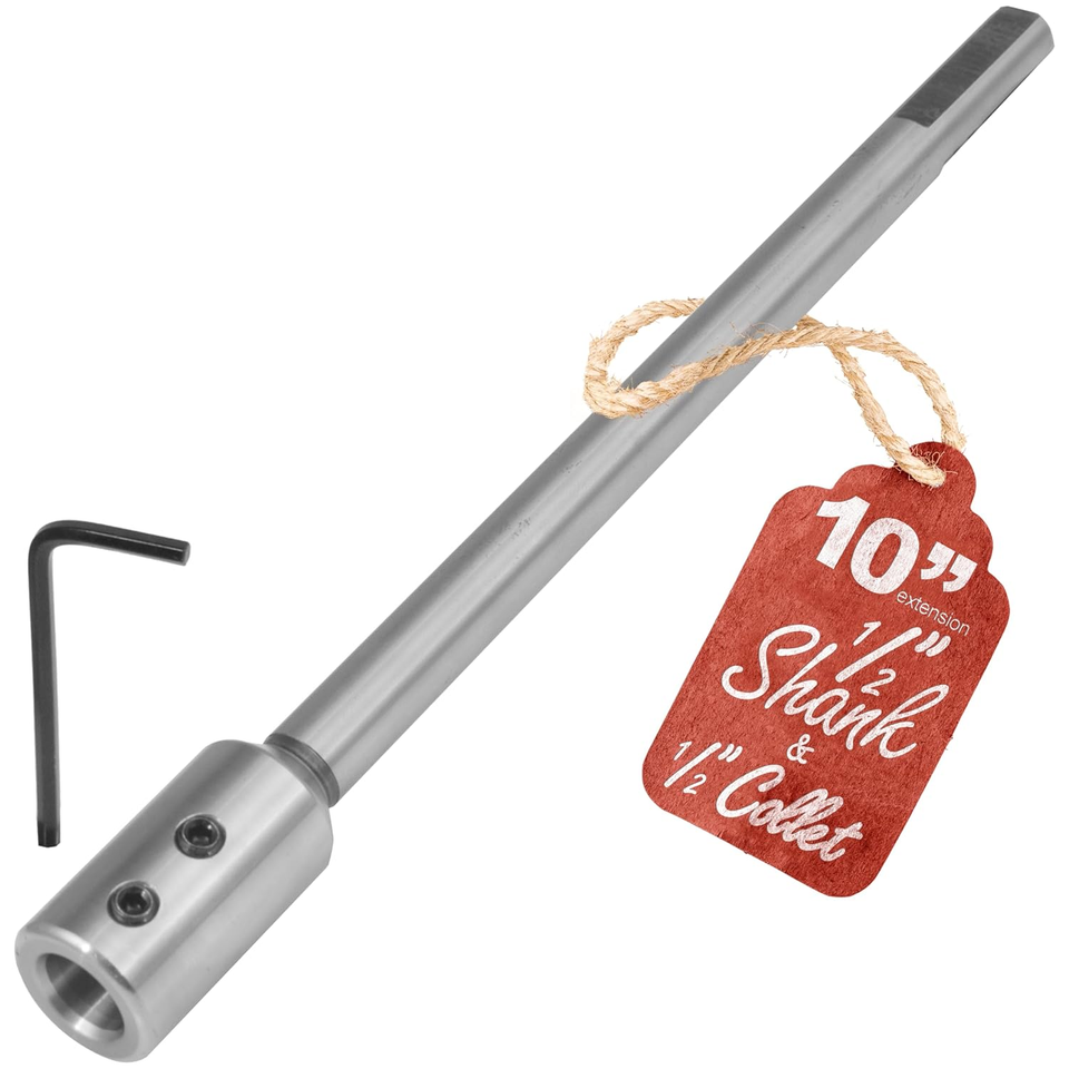 Fulton 10" Forstner Bit Extension – Heavy Duty Steel 1/2 Drill Bit ...
