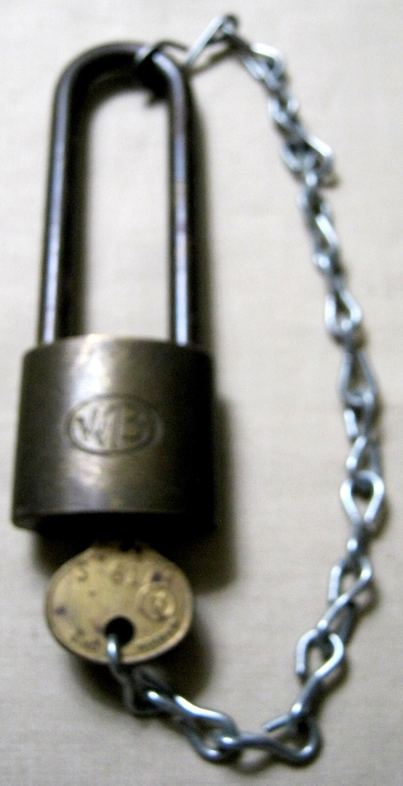 Old WILSON BOHANNAN All Brass Factory FORD Plant PADLOCK & KEY S6177 | eBay