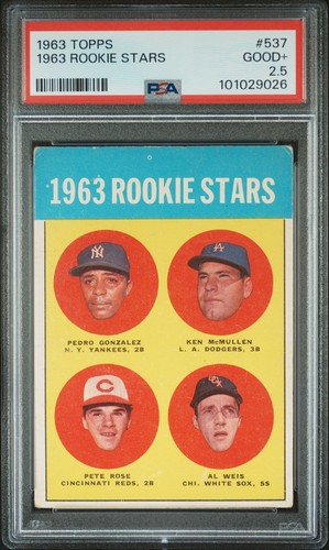 1963 TOPPS #537 1963 ROOKIE STARS ROOKIE RC PSA 2.5 | eBay
