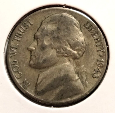 1943 S Jefferson War Nickel Coin - KM#192A - .350 Silver - (SI#0058) | eBay