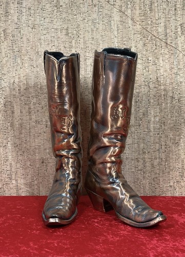 Vintage Decorative Copper Cowboy Boots of Norm Brinker- Set of 2 | eBay