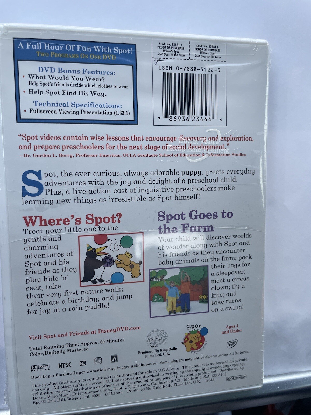 Where's Spot/Spot Goes to the Farm (DVD, 2004), Sealed 786936234466 | eBay