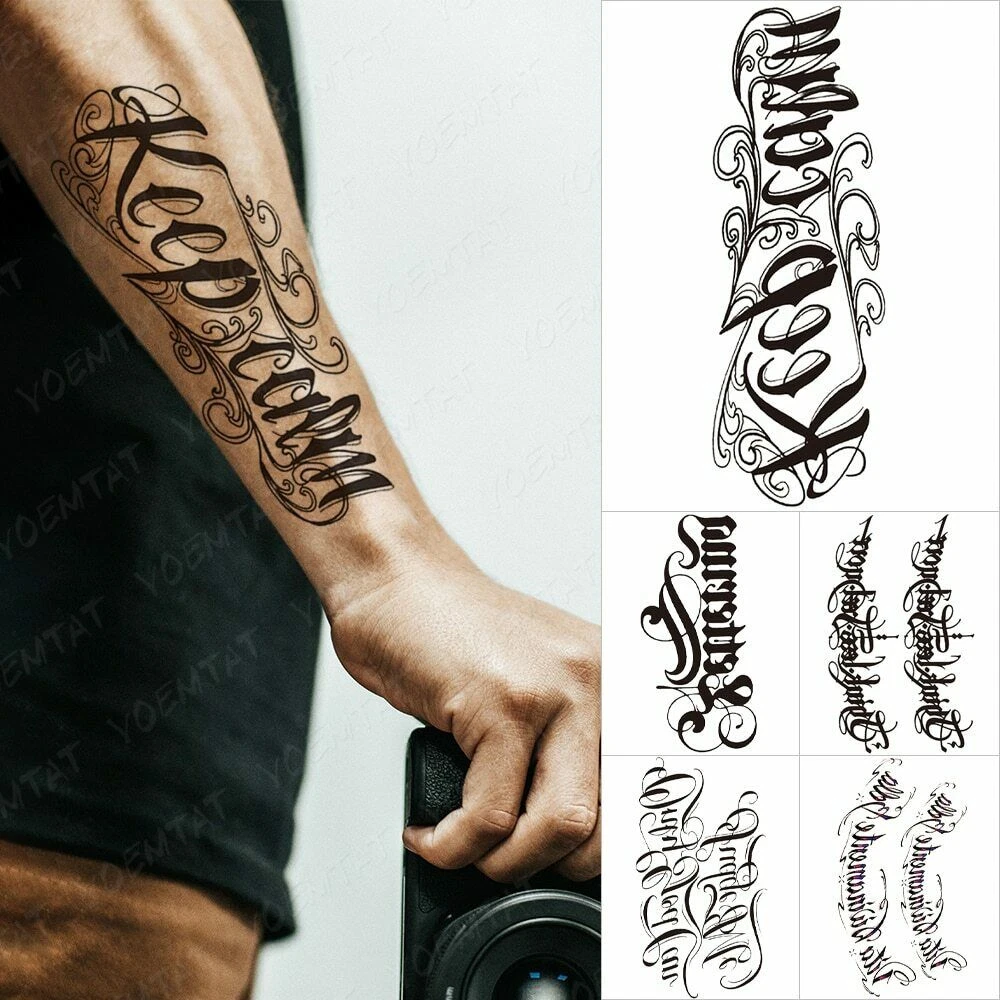 Cursive Font Tattoos