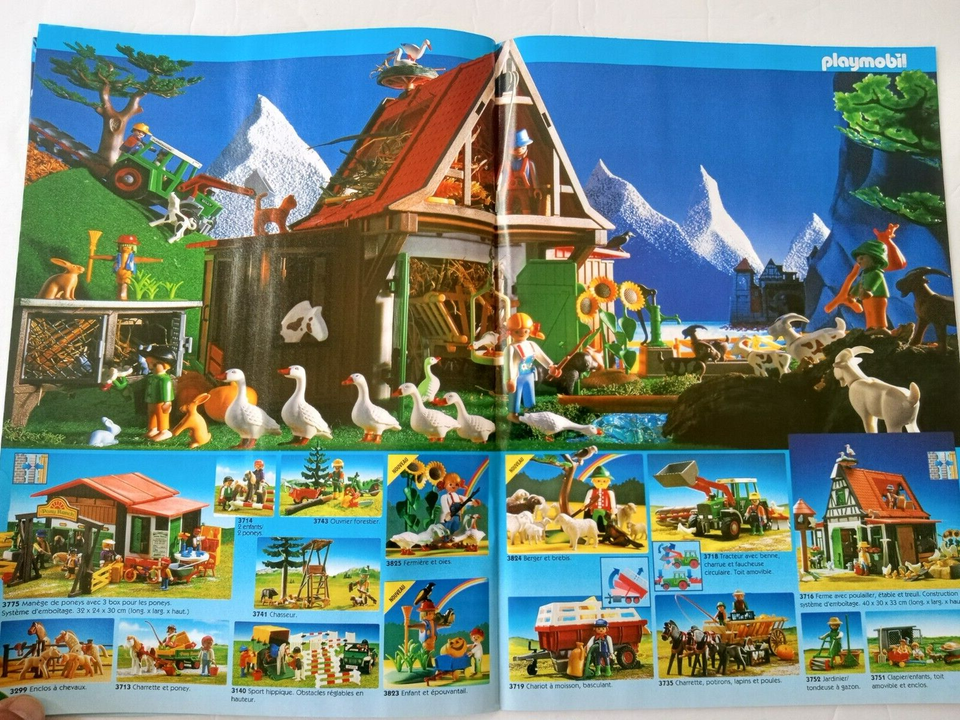 1996 PLAYMOBIL Catalog Action Figures Playsets & Attached 21 pg ...