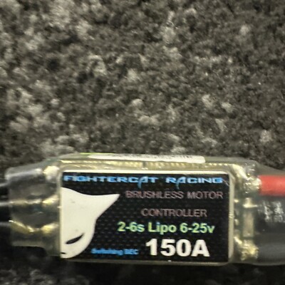 FIGHTERCAT 150A Boat ESC Flier 2-6S LiPo 6-25v for RC Brushless Motors ...