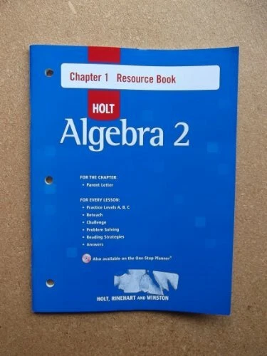 Algebra 2 Book Holt