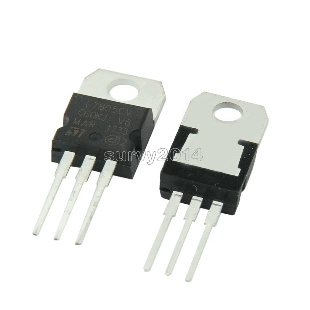 Source TO-220 Three-terminal Voltage Regulator L7805CV IC, 48% OFF