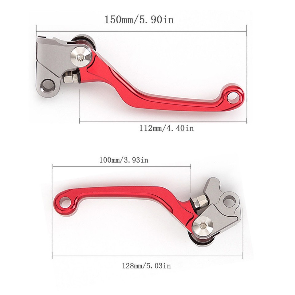 Fit Kawasaki KX125 KX250 KX250F KX450F Pivot Brake Clutch Lever Handle ...