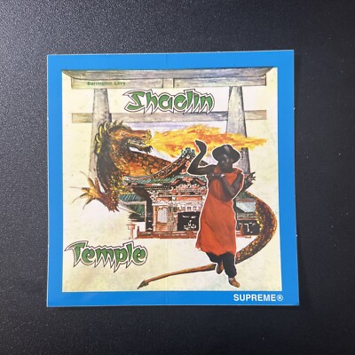 Supreme Shaolin Temple Sticker 100% Authentic SS16 Season | eBay