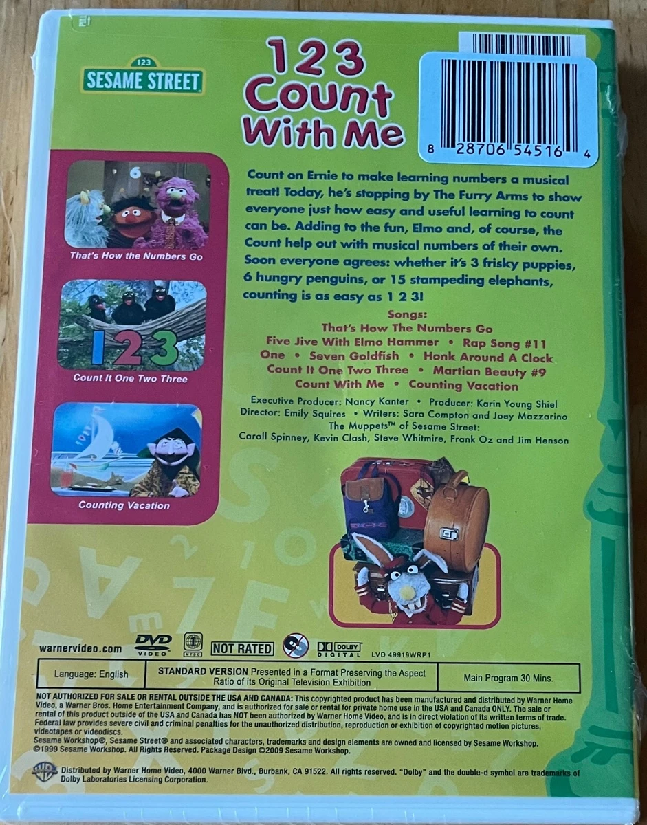 Sesame Street 123 Count With Me Dvd Ebay