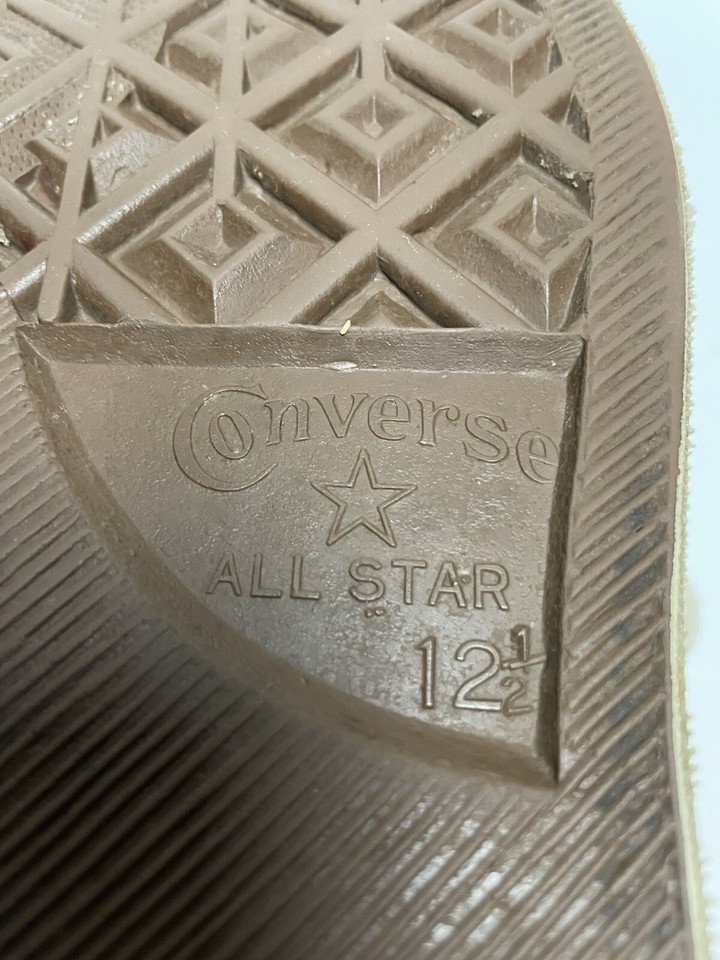 VINTAGE 70s Converse All Star Chuck Taylor BLACK LABEL USA SU Orange ...