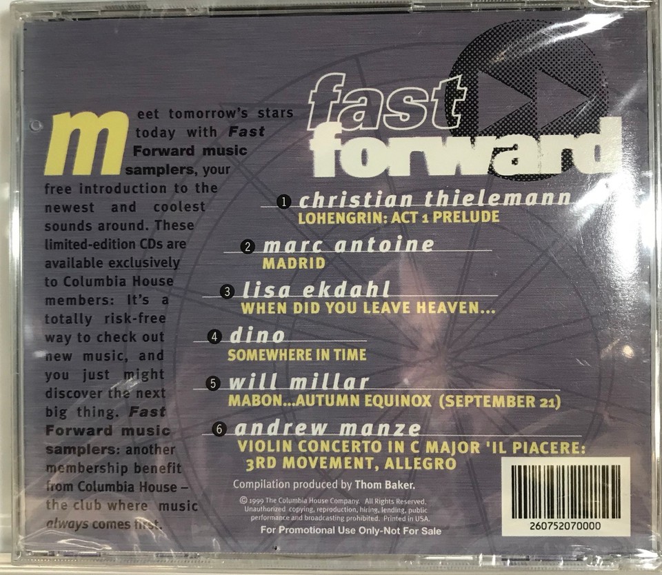 Fast Forward - Spring '99 Light pop/Classical (CD 1999) *Brand New ...