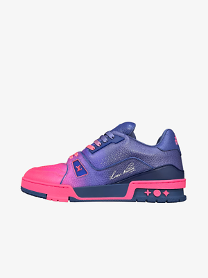 Louis Vuitton Purple Pink Fade Trainer Sneaker Virgil Abloh Louis Vuitton Purple Pink Fade Trainer Sneaker Virgil Abloh