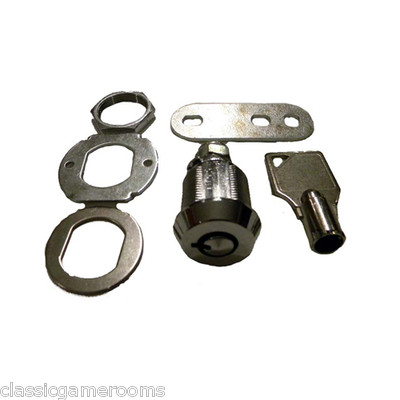 High Security 1 1/8" Arcade, Pinball Machine Tubular cabinet door Lock ...