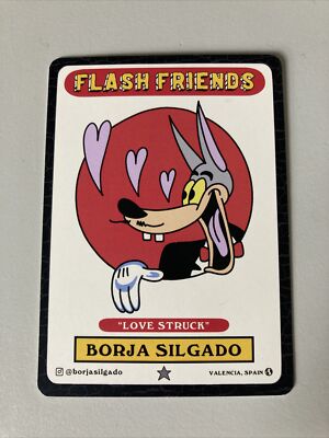 Flash Friends Card by Crocodile Jackson - "LOVE STRUCK" | eBay