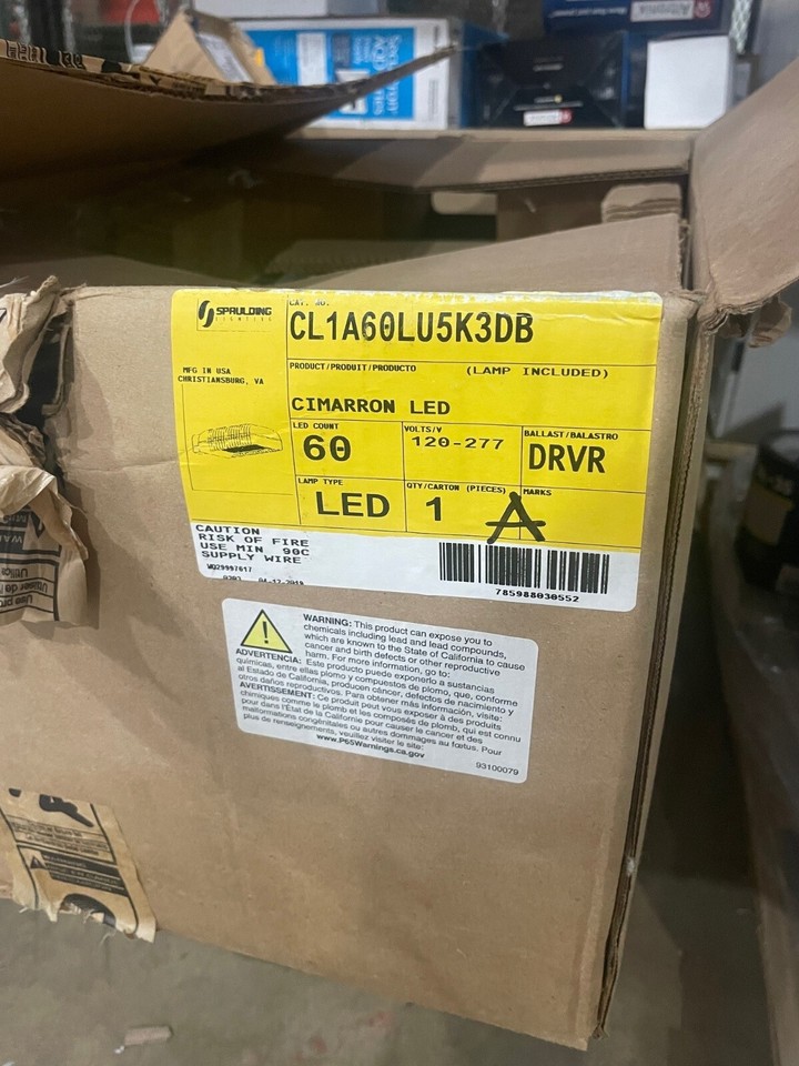 Street Light LED Fixture.120-277 CL1A60LU5K3DB, Hubbell Cimarron | eBay