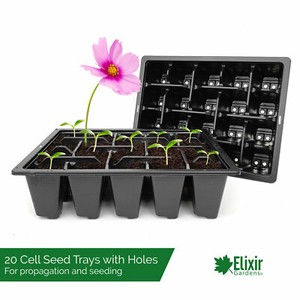 20 Cell Bedding Plant Pack Tray Inserts for Half Size Seed Propagator ...