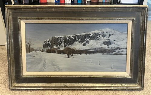 Travis Humphreys “Point Of The Mountain” 1996 Oil Painting - Utah Idaho ...