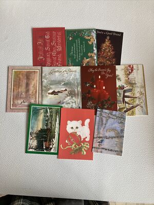 Lot Of 10 - Used Vintage Christmas Cards | eBay