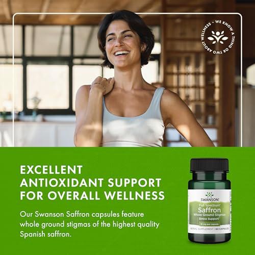 Swanson Full Spectrum Saffron (Whole Ground Stigmas)-Herbal Supplement ...