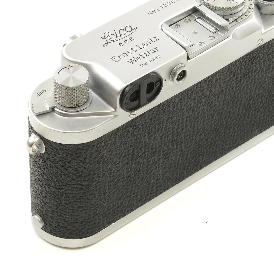 LEICA IIIC CONVERSION IIIF + LEITZ 50MM F3.5 ELMAR BOX 518000 !!! LOOHW ...
