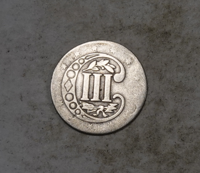 1856 SILVER Three Cent Coin (3 Cent) ~ Early Better Date ~ (ZST476) | eBay