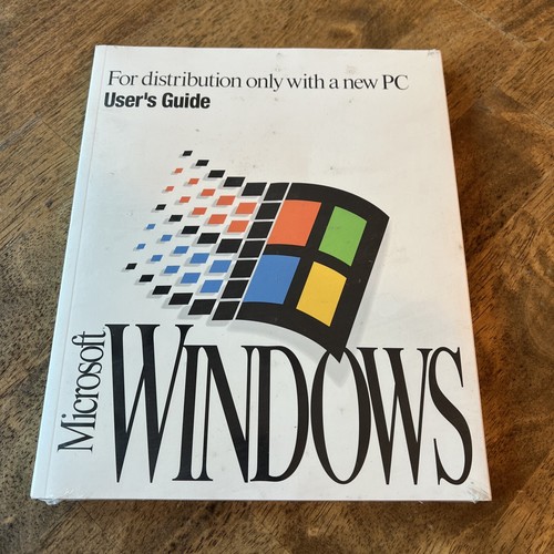 Vintage Microsoft Windows 3.1 User's Guide Brand New / Sealed F7.2 | eBay