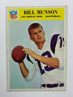 1966 Philadelphia Football #101 Bill Munson (Rams) 124E | eBay