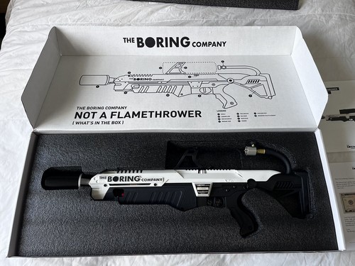 The Boring Company Not A Flamethrower #03846 New Unused Open Box Elon ...