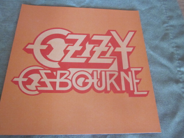 Ozzy Osbourne 1986 The Ultimate Sin 12x12 Promo 2-Sided Cover Flat ...