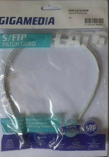 GIGAMEDIA Cordon RJ45 CAT 6A - 0,5M - 1M - 2M | eBay
