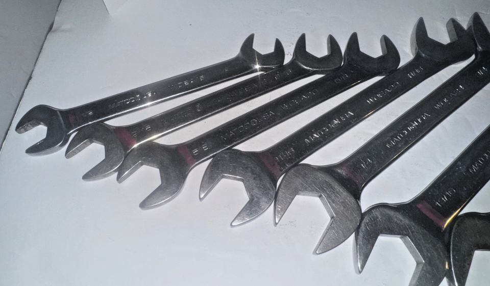 12 piece MATCO tools Four 4 Way Angle Open End Wrenches SAE 1/2" - 1-1/ ...