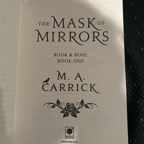 The Broken Binding Mask of Mirrors Set / Rook & Rose By M.A. Carrick ...